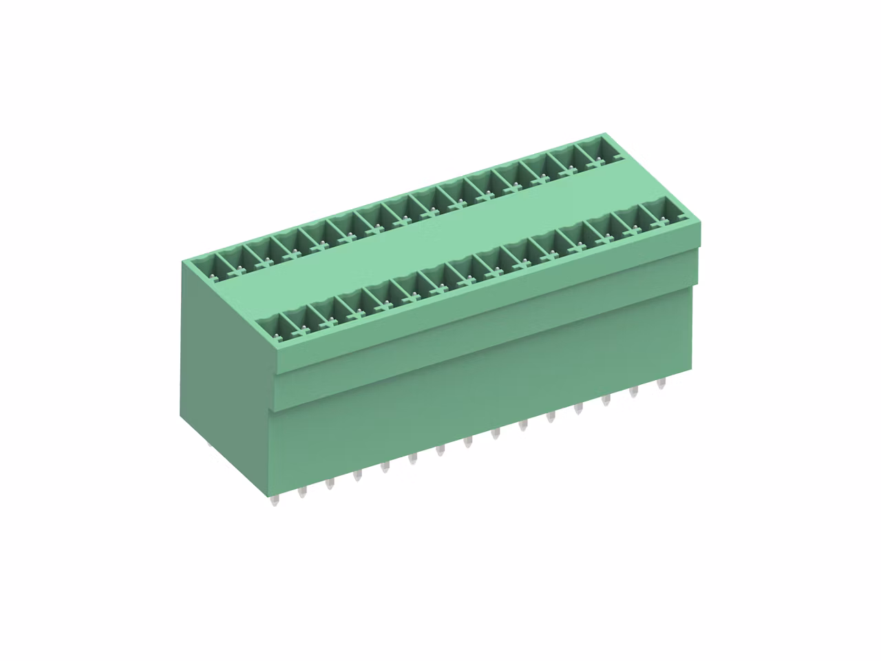 3.81mm Pitch Eurostyle Vertical PCB Header, 2 Rows, 15 Circuits for sale