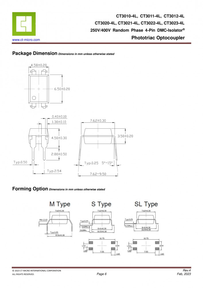 CT3010-4L technical document page 6