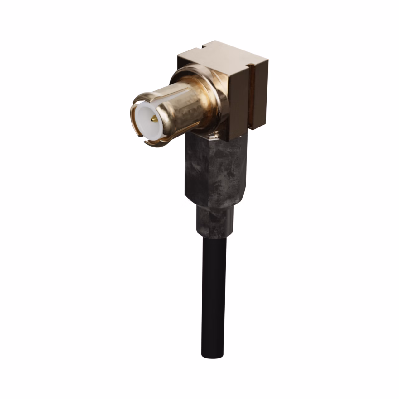 MCX Plug, Right-Angle, Crimp, RG-178, Die Cast Body, Nickel (Ni) Plated, 50 Ohms for sale