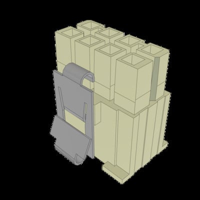 Samtec IPBD-04-D-K-M Rectangular Connector Housing for sale