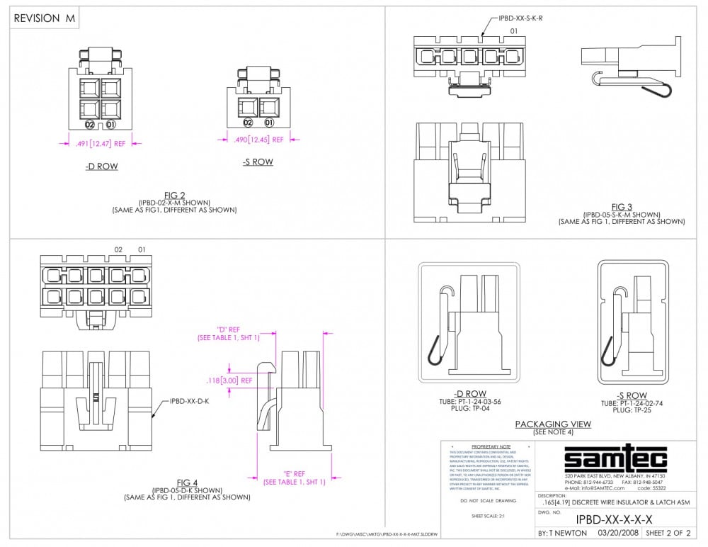 Samtec IPBD drawing page 2