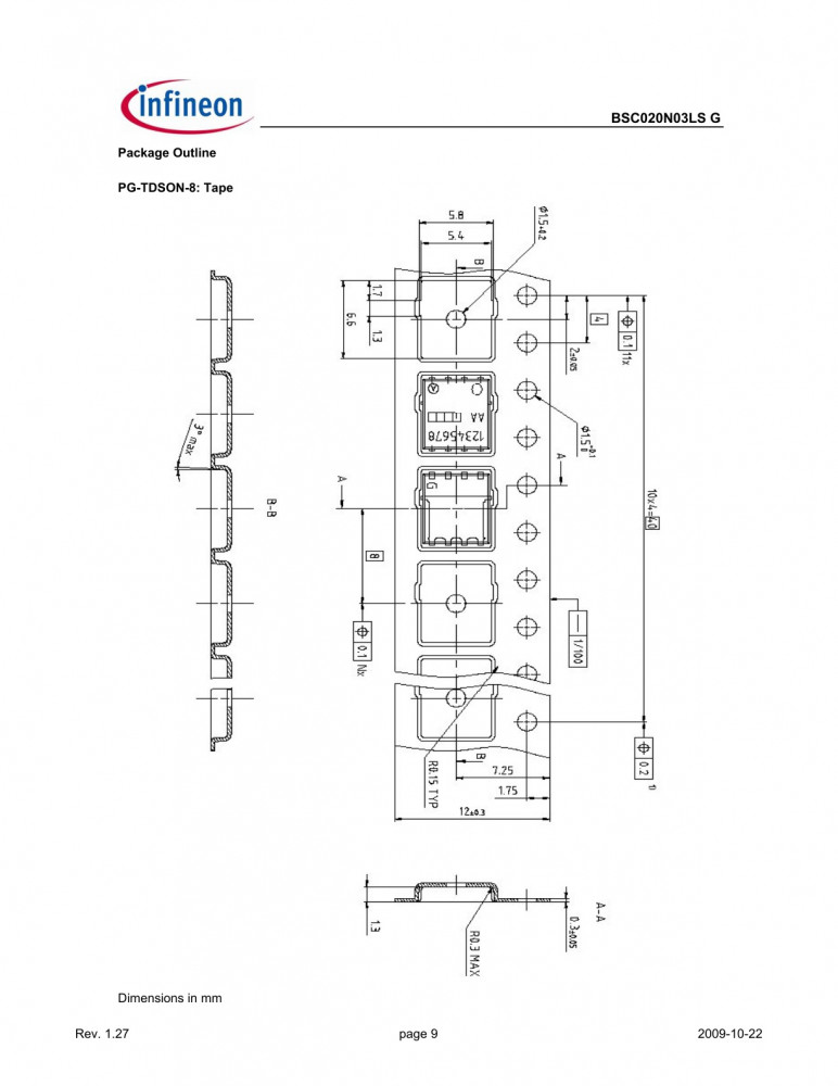 BSC020N03LS G datasheet page 9
