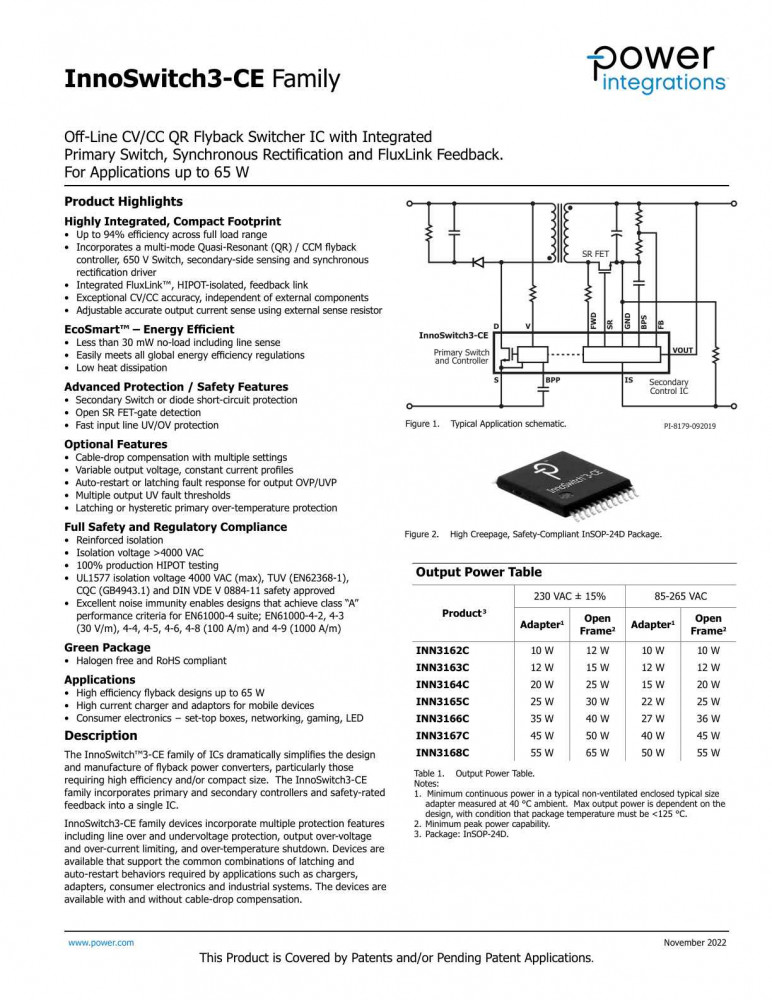 INN3162C-H101-TL datasheet page 1