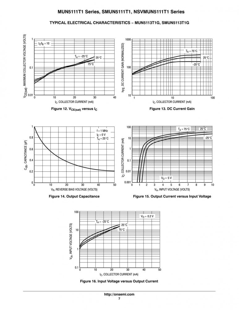 MUN5132T1 datasheet page 7