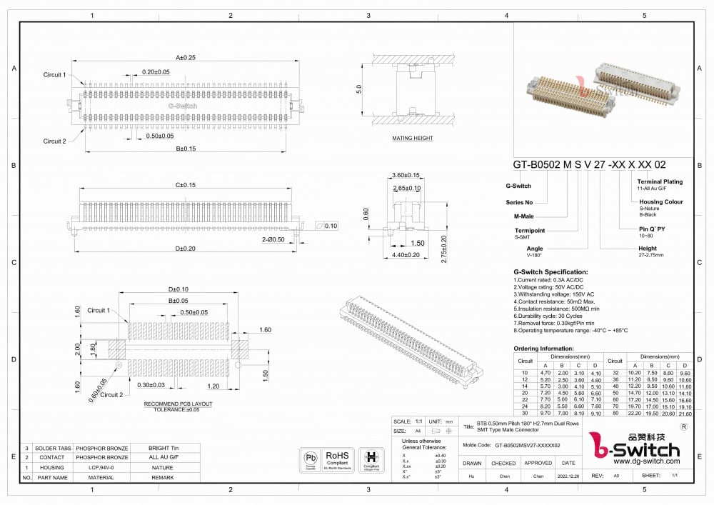 GT-B0502MSV27-40S1102 technical drawing preview
