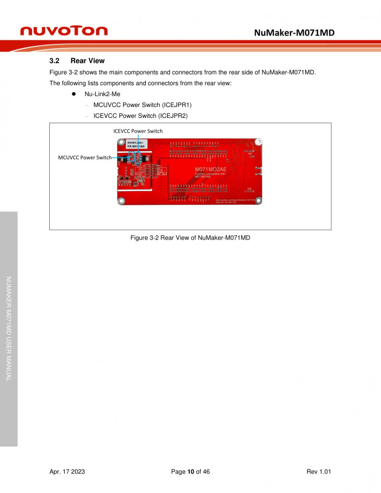 NuMaker-M071MD documentation page 10