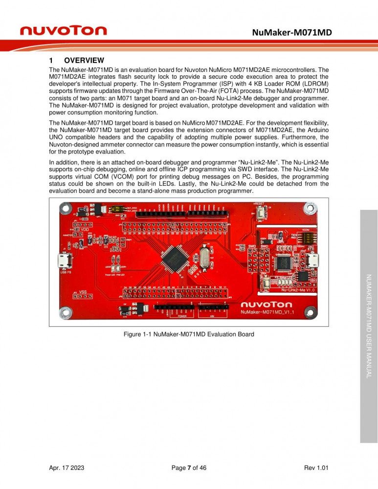 NuMaker-M071MD documentation page 7