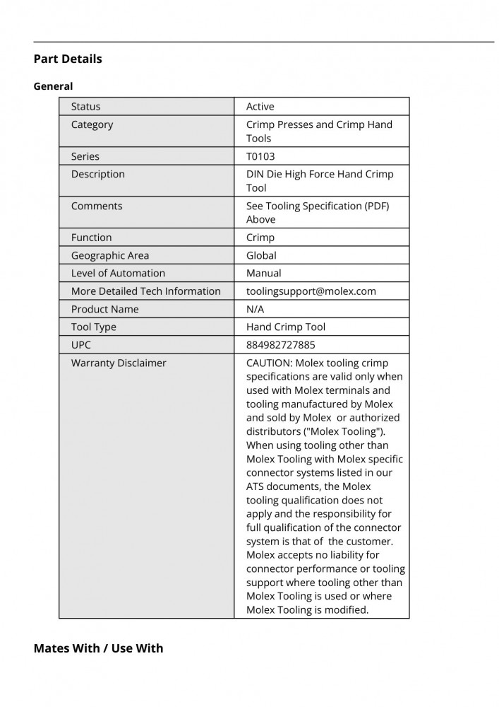 Document preview 2 for MOLEX 638101100