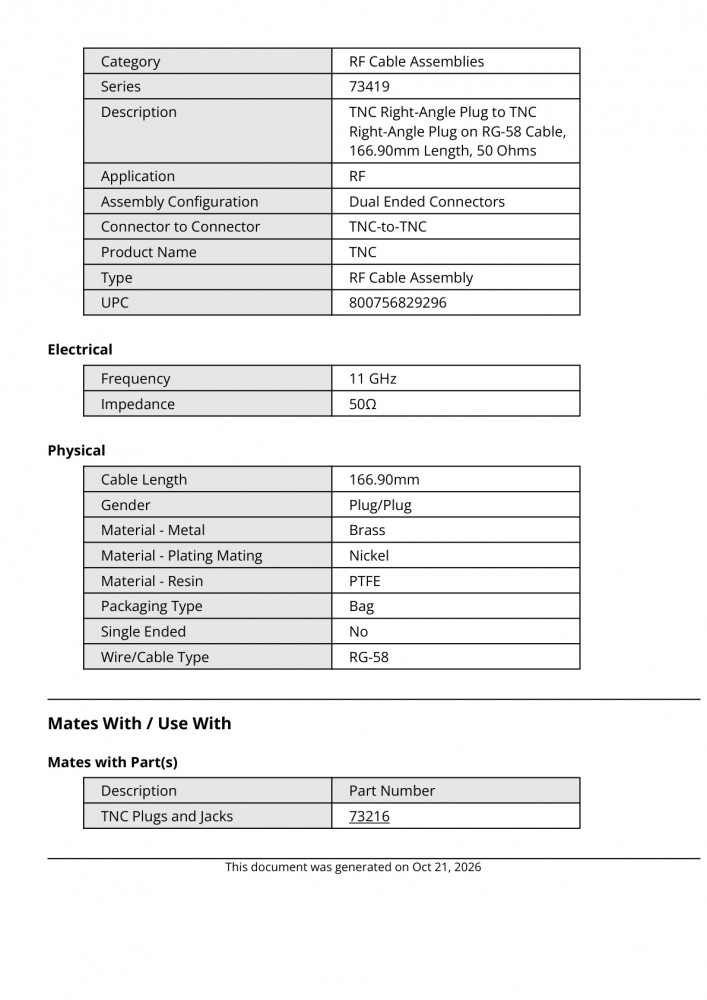 MOLEX 734194570 technical document image, page 2