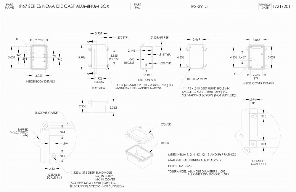 IPS-3915 product drawing preview