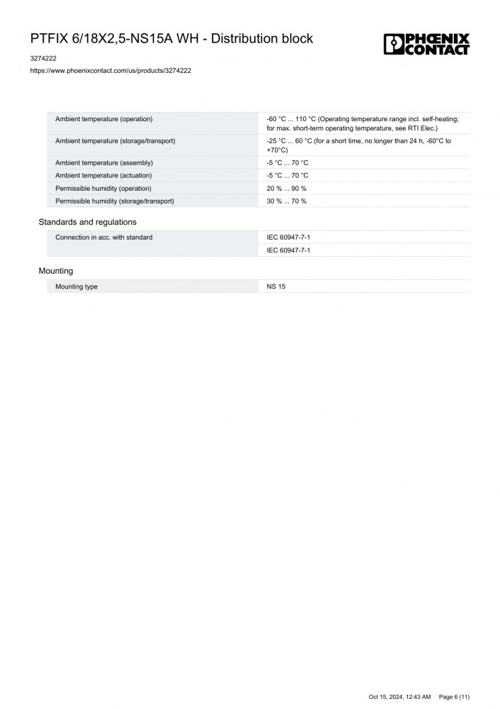 Phoenix Contact 3274222 datasheet page 6