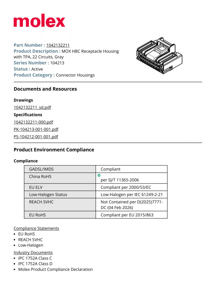 Technical specification page image 1