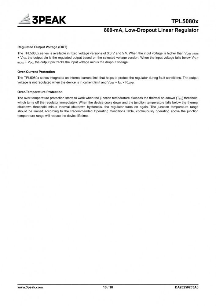 TPL508033-ST4R datasheet page 10