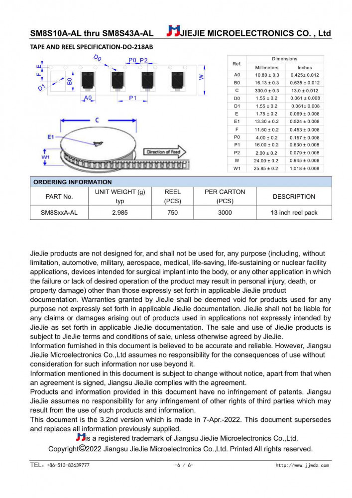 SM8S series datasheet page 6
