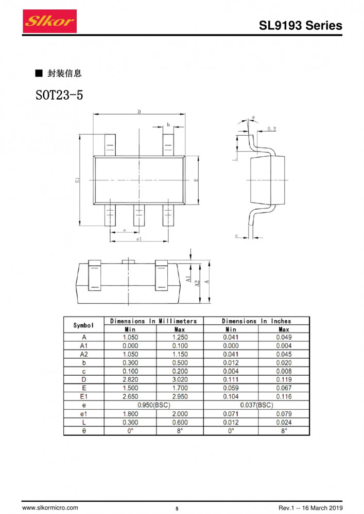 SL9193-28GB datasheet page 5