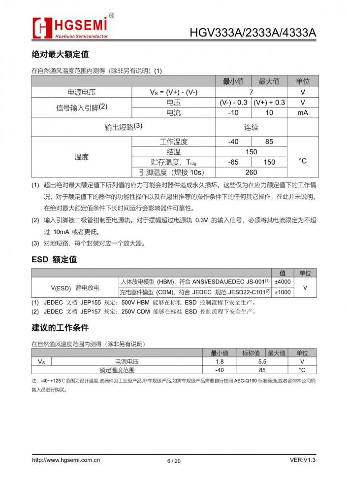 HGV333AIM5/TR datasheet page 6