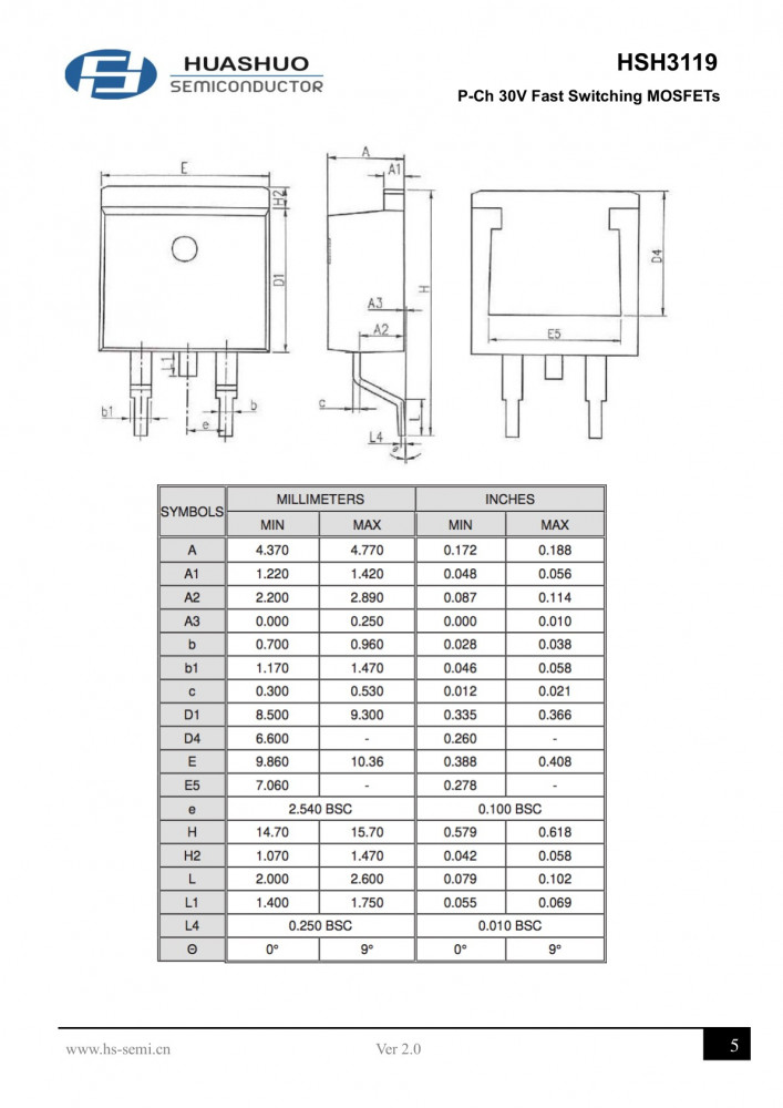 HSH3119 datasheet page 5