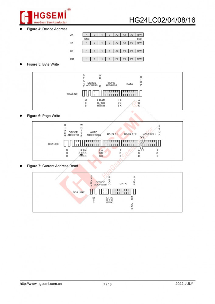 HG24LC08M/TR datasheet page 7