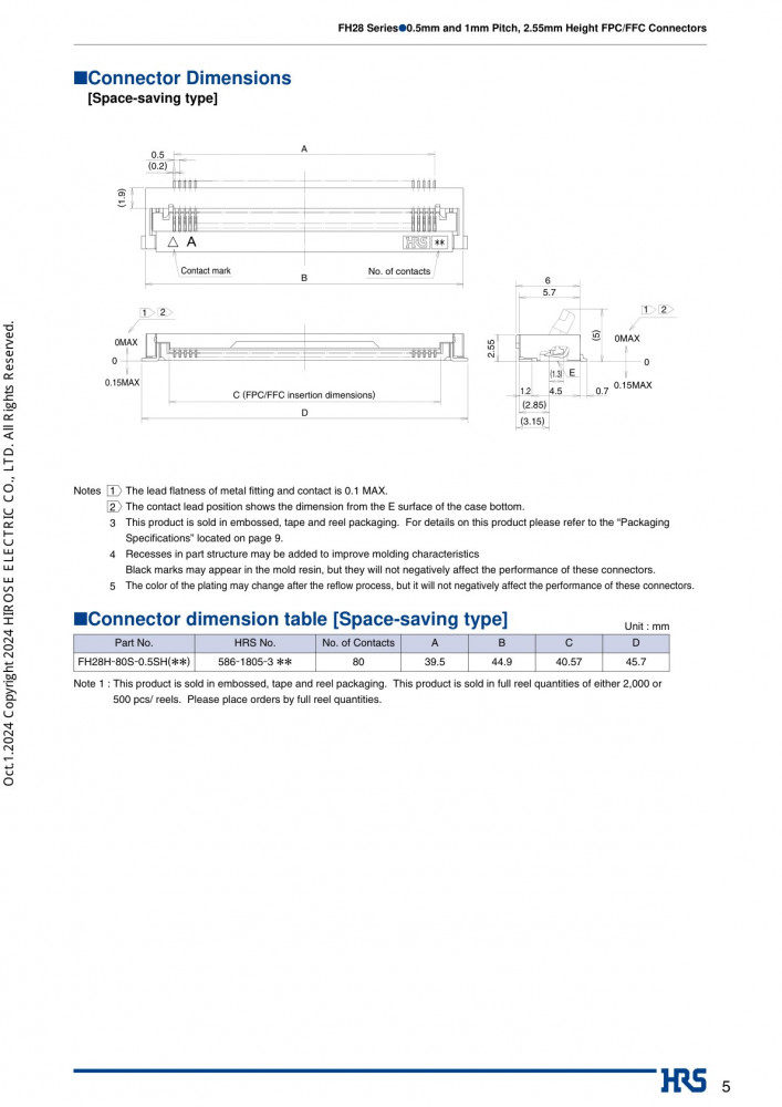 FH28 datasheet page 5