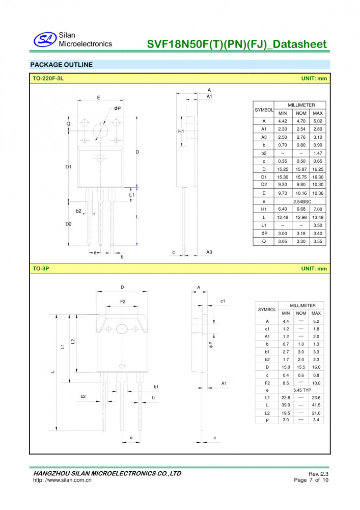 SVF18N50F datasheet page 7