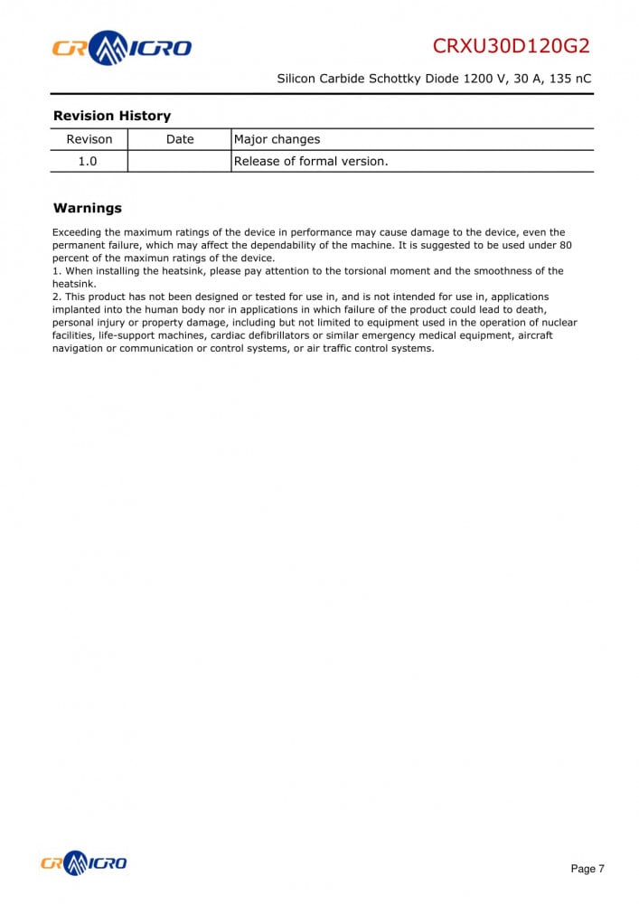 CRXU30D120G2 datasheet page 7