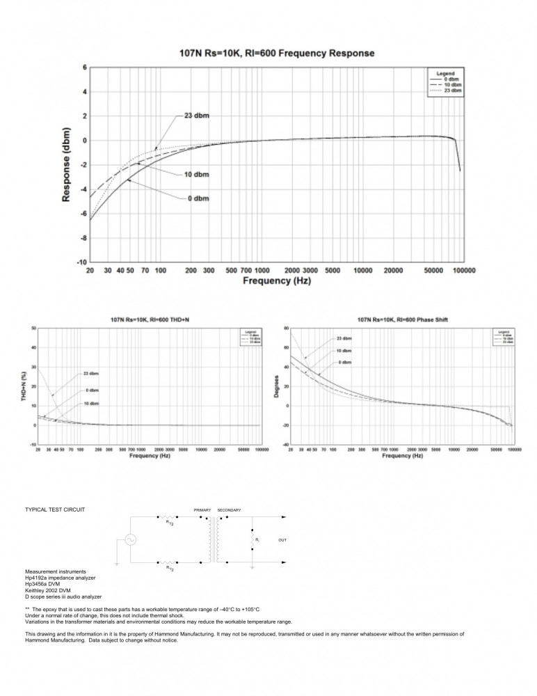 Hammond 107N technical document page 2