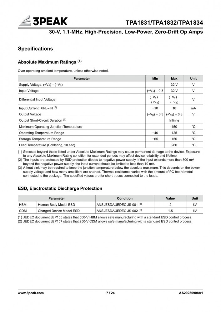 TPA1834-TS2R datasheet page 7