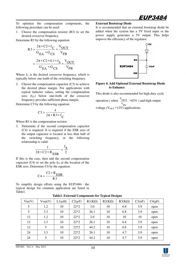 EUP3484DIR1 datasheet page 10