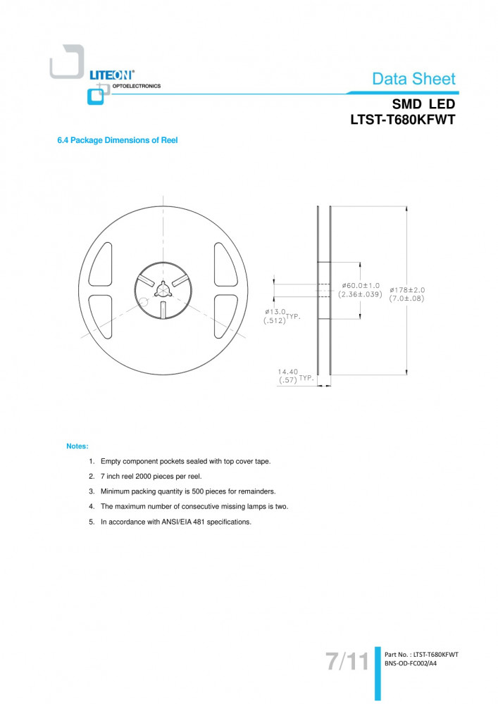 LTST-T680KFWT datasheet page 8