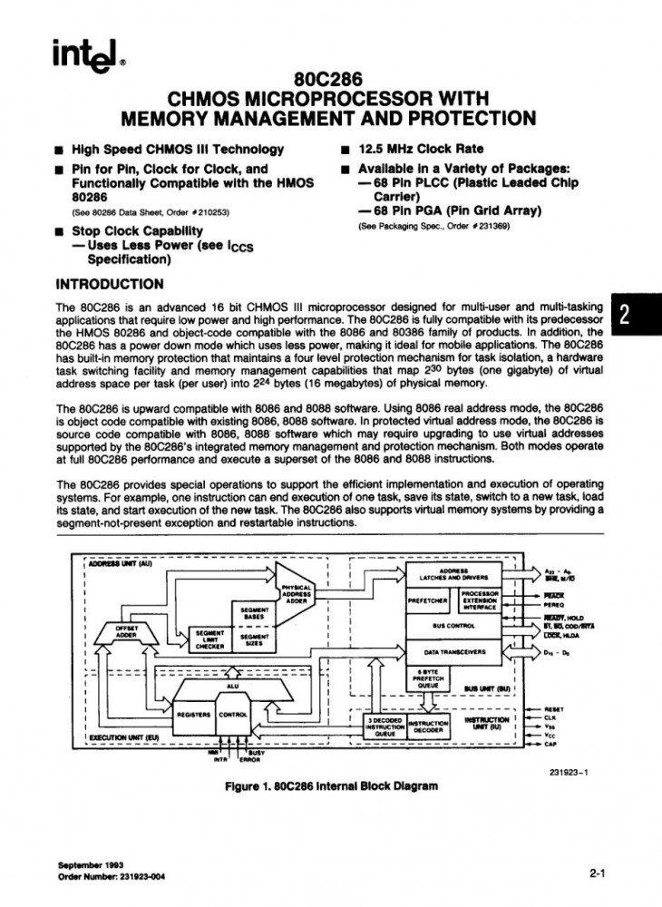 A80C286-12 technical document page 2