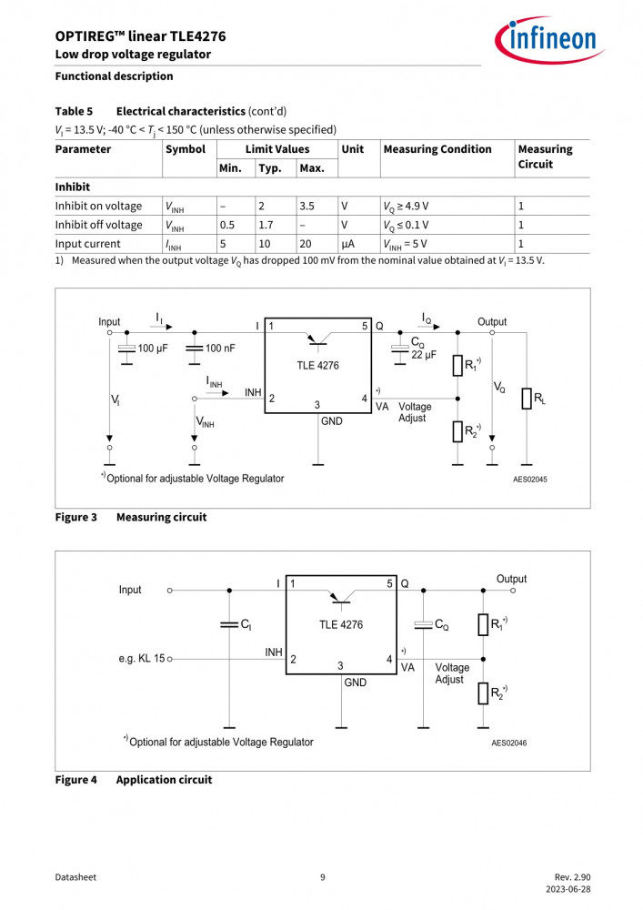 TLE4276 technical document page 9
