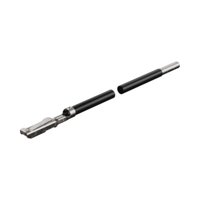 Pre-Crimped Lead Mizu-P25 Female-to-Pigtail, Tin (Sn) Plating, 150.00mm Length, 0.50mm² Wire, Black for sale