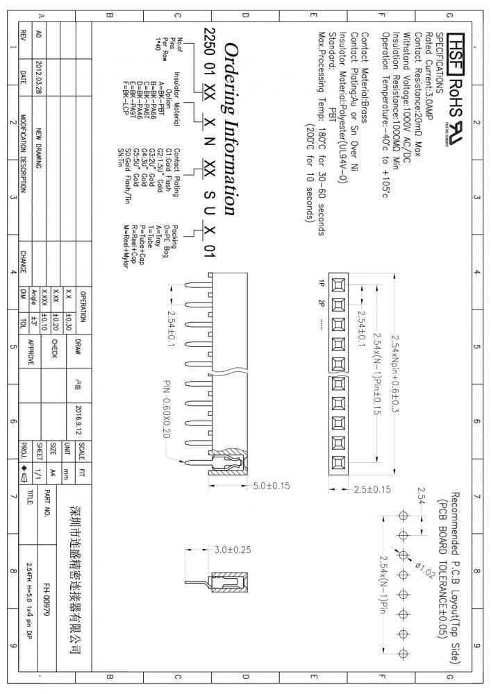 FH-00979 technical drawing and specifications