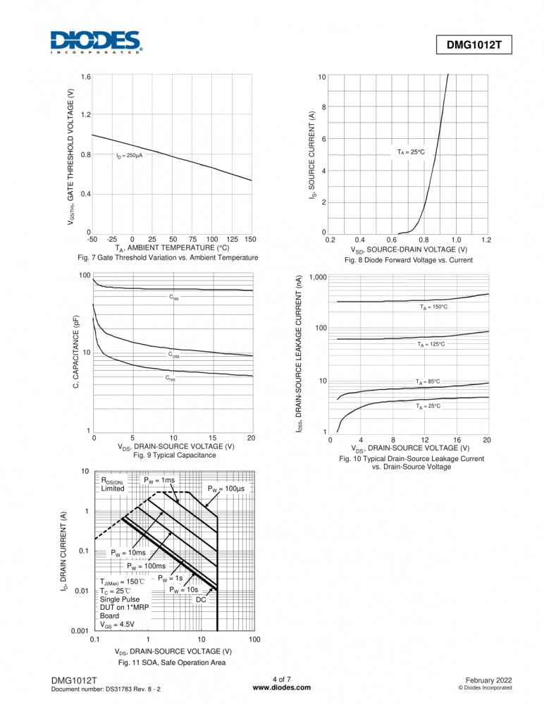 DMG1012T-7 datasheet page 4