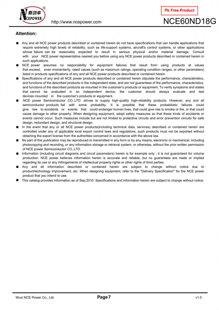 NCE60ND18G datasheet page 7