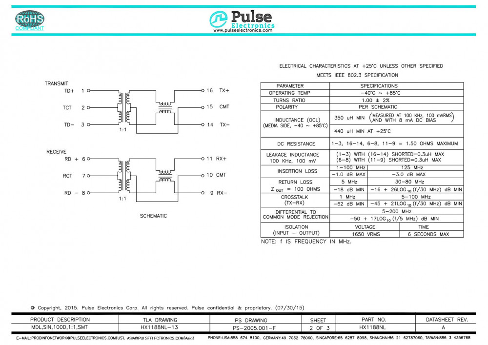 HX1188NLT datasheet page 2