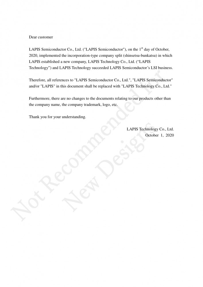 ML610Q408P technical document page 1