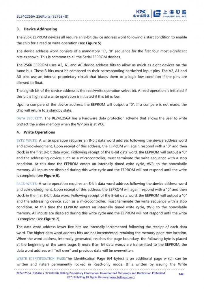 BL24C256A-PARC datasheet page 5