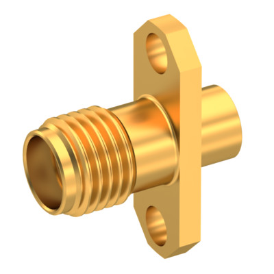 SMA / STRAIGHT 2 HOLE FLANGE JACK SOLDER TYPE CABLE .141 for sale