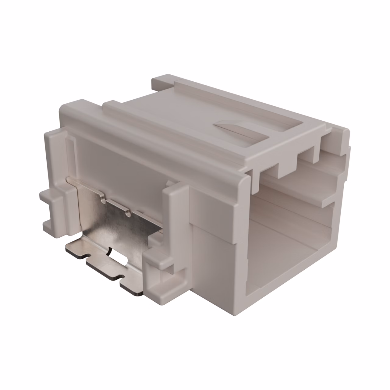 Mini50 Unsealed Header, UL 94 HB, Right-Angle, SMT, Single Row, 2 Circuits, Tin (Sn) Plating, Polarization Option B, Gray, Tape and Reel for sale