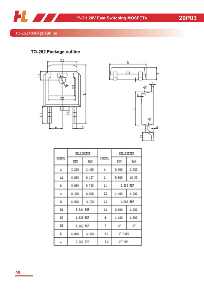 HL 20P03 datasheet page 5