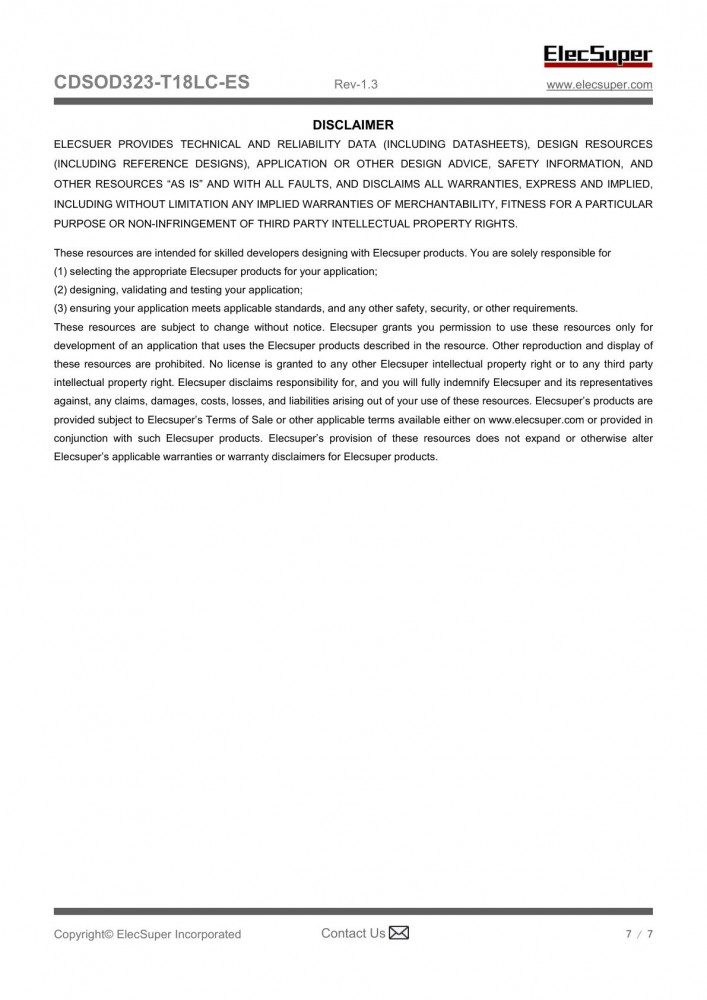 CDSOD323-T18LC-ES datasheet page 7