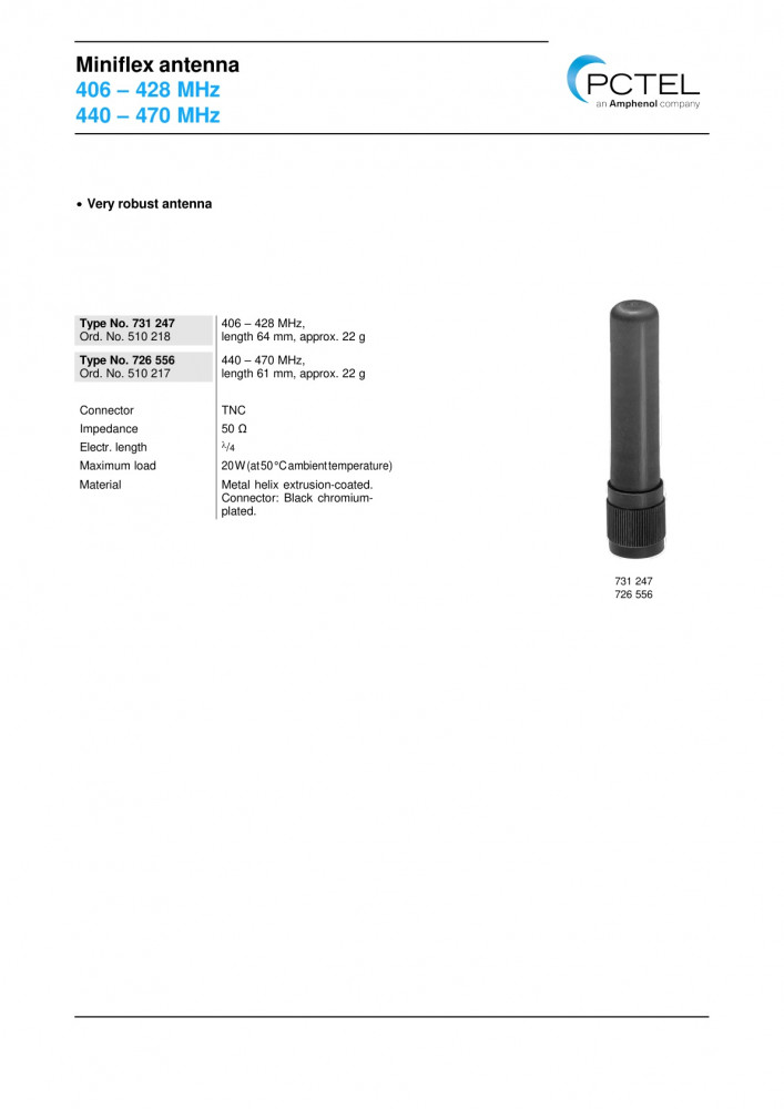 ANTENNA SPECIALISTS antenna technical document image