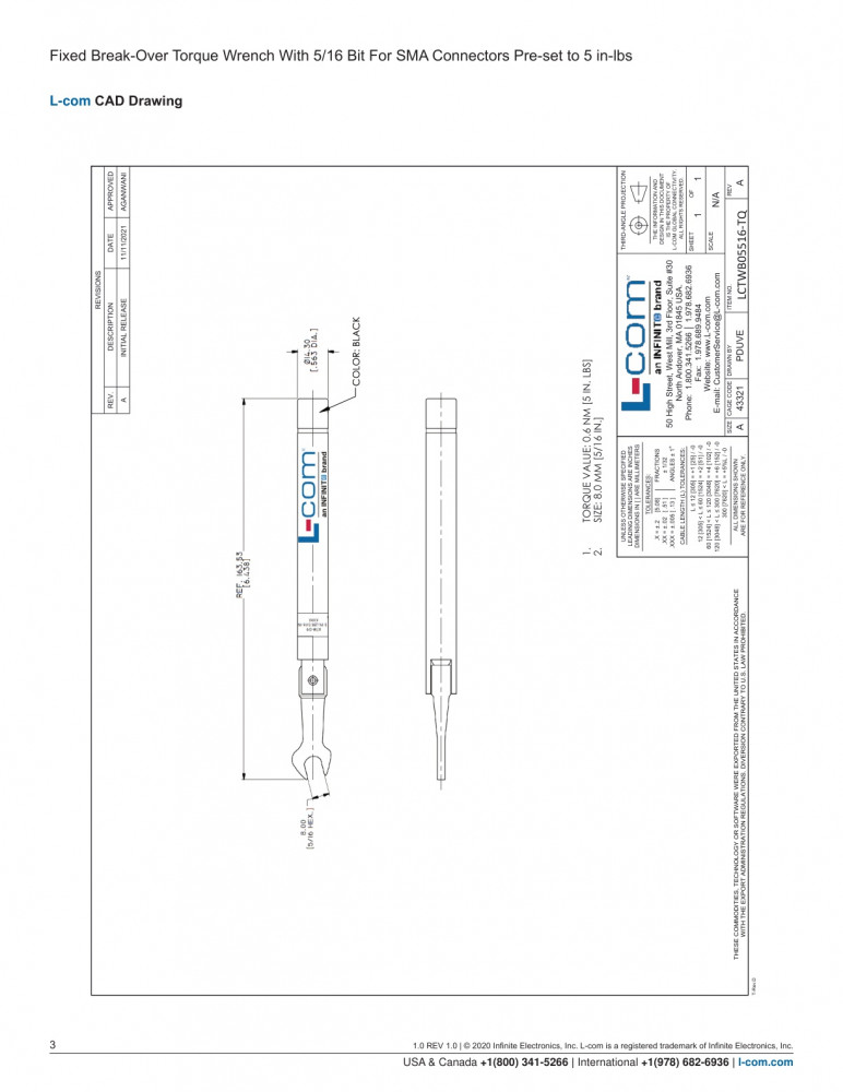 LCTWB05516-TQ technical document page 3