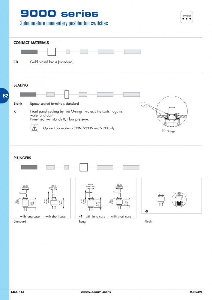 APEM 9533CD datasheet page 7