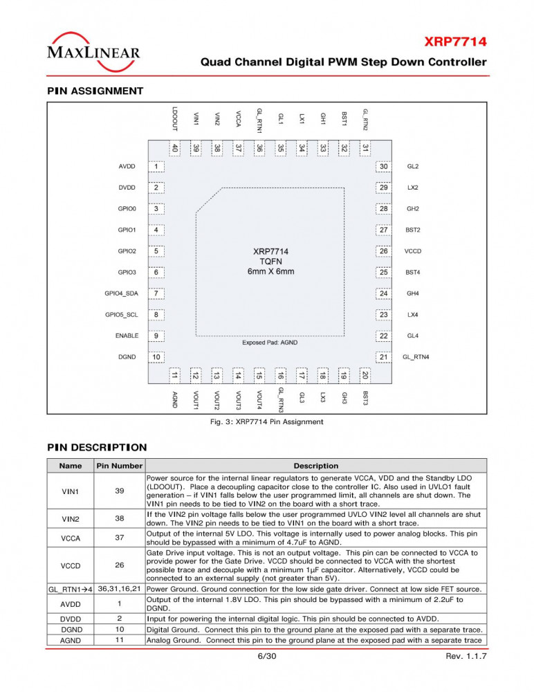XRP7714ILB-F datasheet page 6