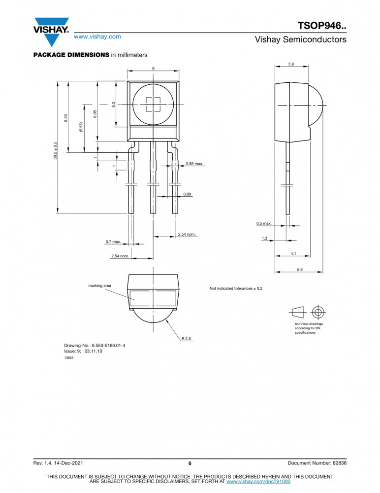 TSOP94640 datasheet page 6