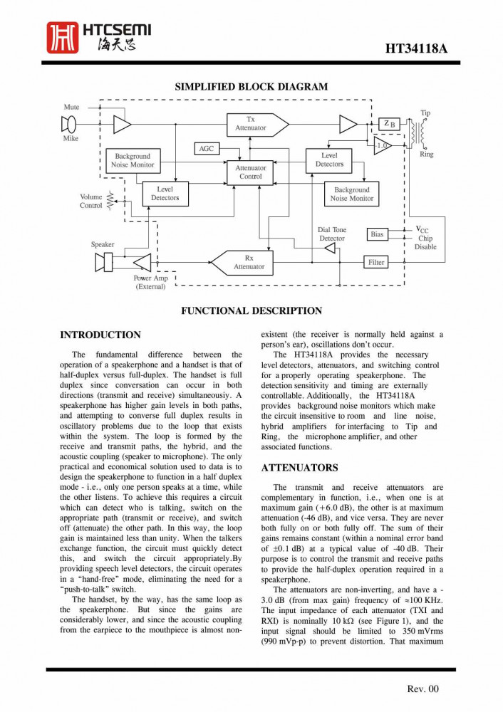 HT34118ANZ datasheet page 2