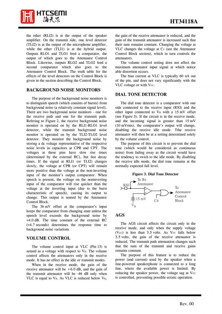 HT34118ANZ datasheet page 4