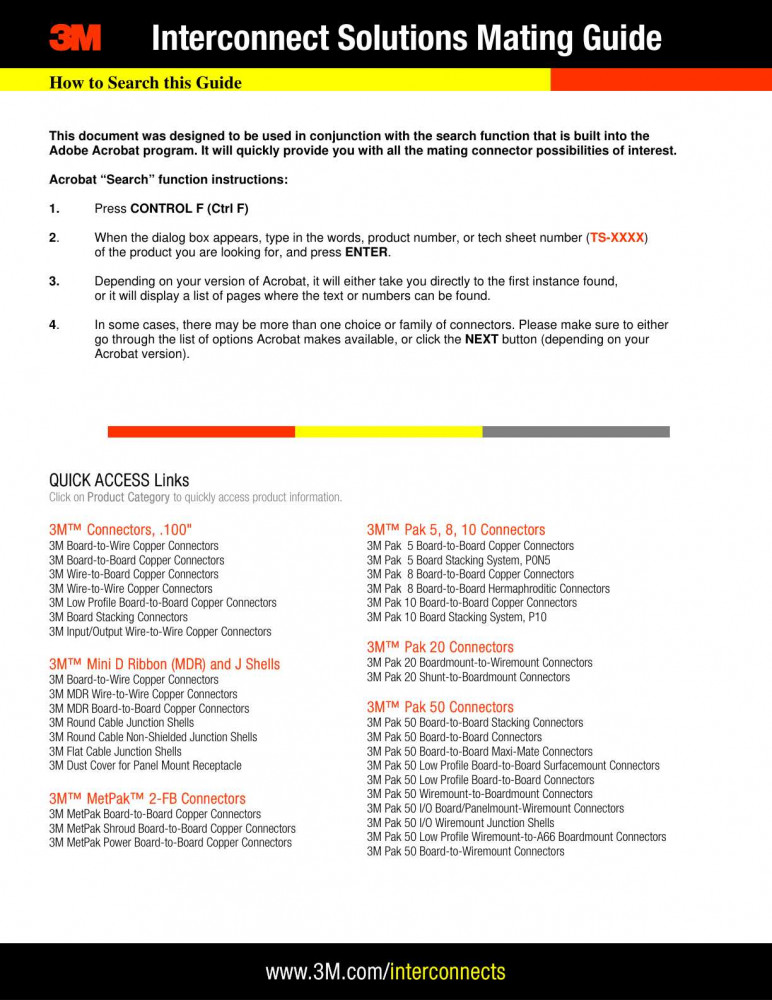 3M P50 technical document page 2